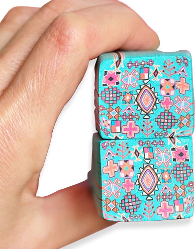 Pattern repeats make a polymer fabric – Polymer Clay Daily