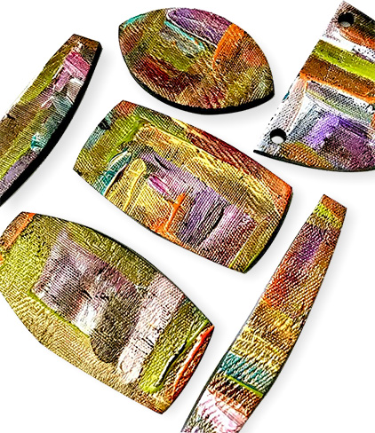 Mini polymer paintings – Polymer Clay Daily
