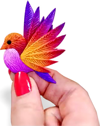 A bird in the hand – Polymer Clay Daily