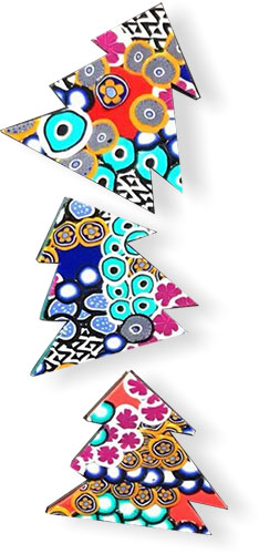 Mix and match tree decorations – Polymer Clay Daily