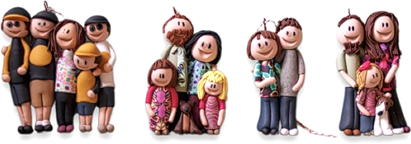 Hanging out with family – Polymer Clay Daily