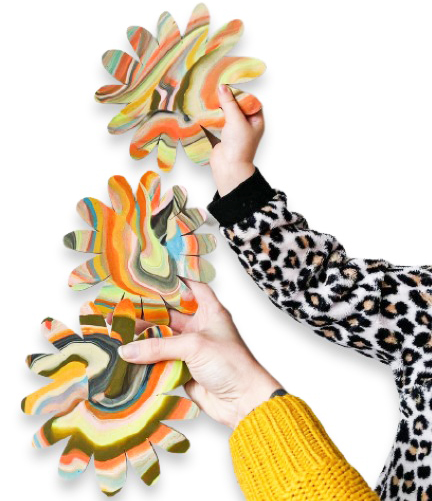 Throw scraps on the walls – Polymer Clay Daily