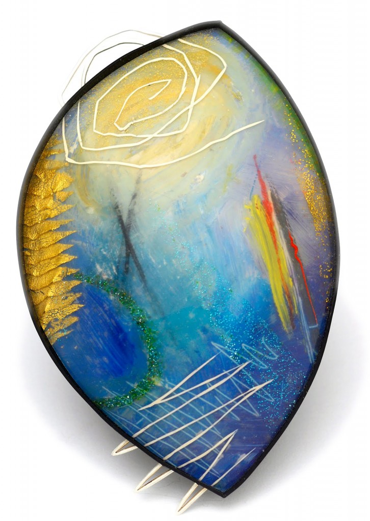 Abstract polymer from Kathleen Dustin – Polymer Clay Daily