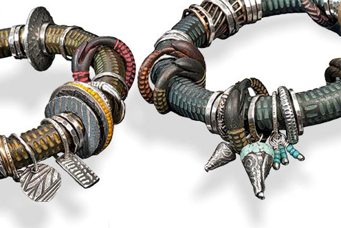 Carved polymer bangles – Polymer Clay Daily