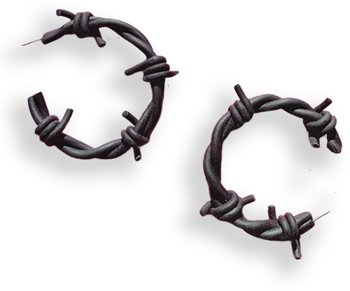 Rebels in barbed wire – Polymer Clay Daily