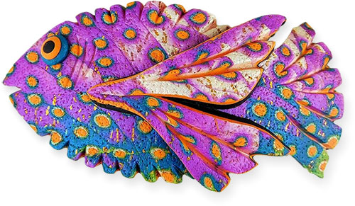 Fish for the rainforest – Polymer Clay Daily