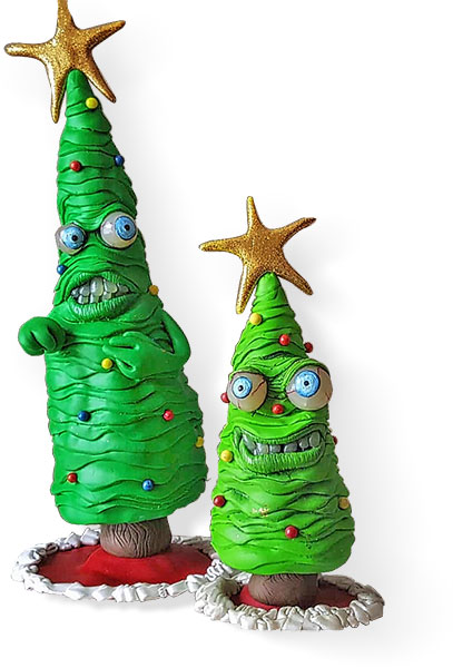 Lighthearted horror – Polymer Clay Daily