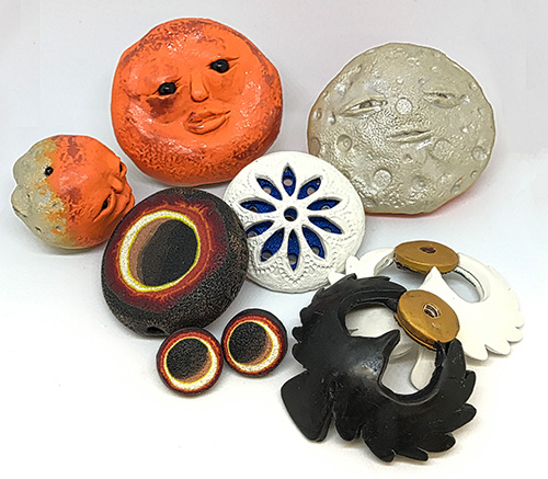 Interpreting the eclipse – Polymer Clay Daily