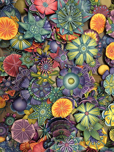 Collaborative gardens in polymer – Polymer Clay Daily