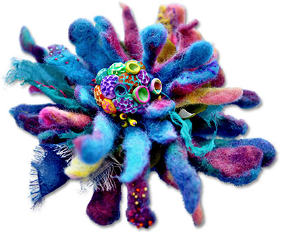 Real and faux felt – Polymer Clay Daily