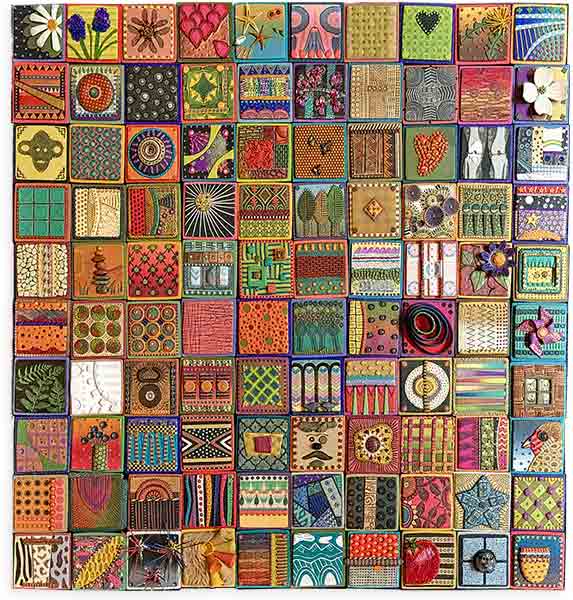 100 tiles tell the story – Polymer Clay Daily